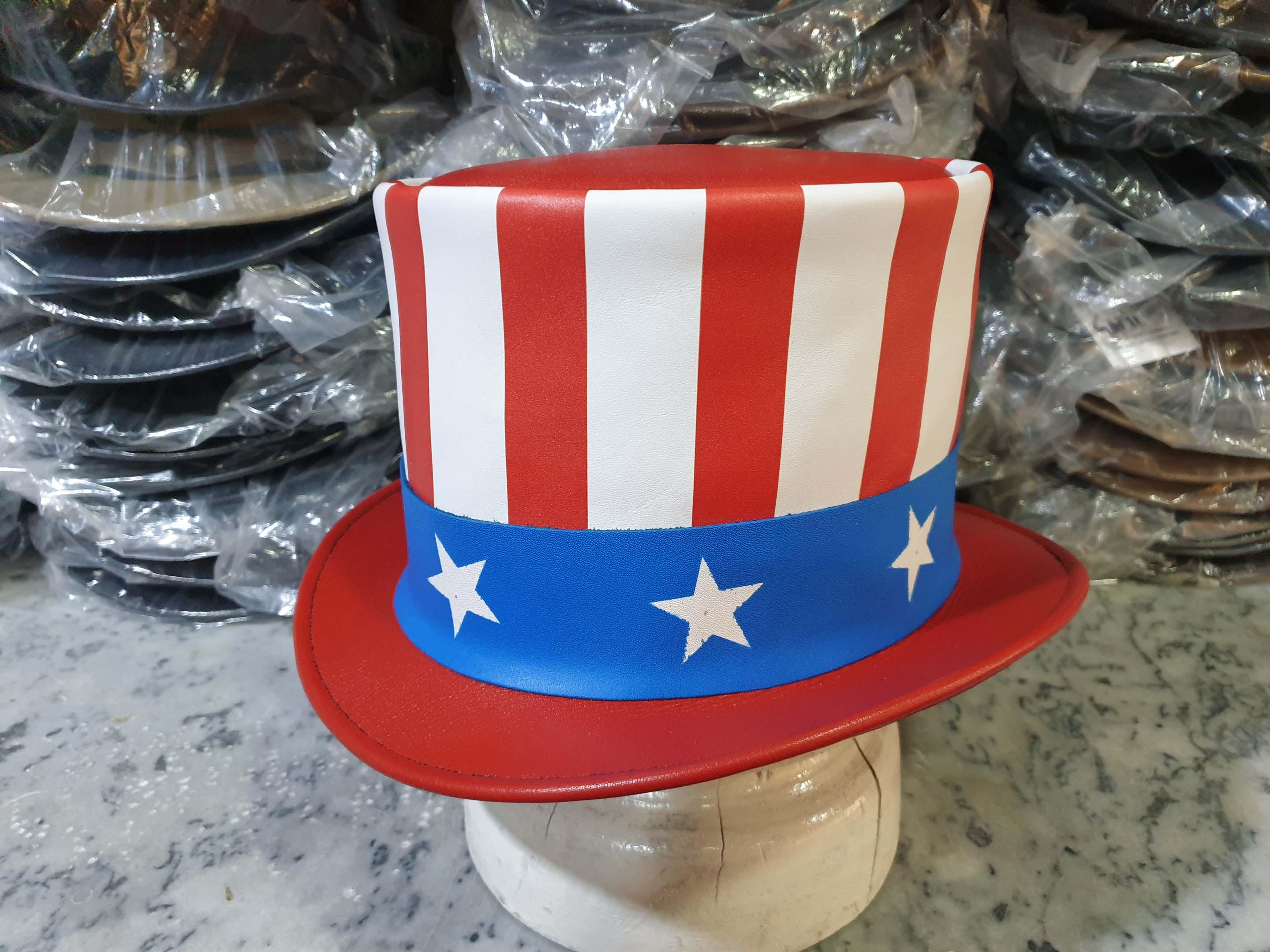 Uncle Sam Leather Top Hat 2 - Etsy