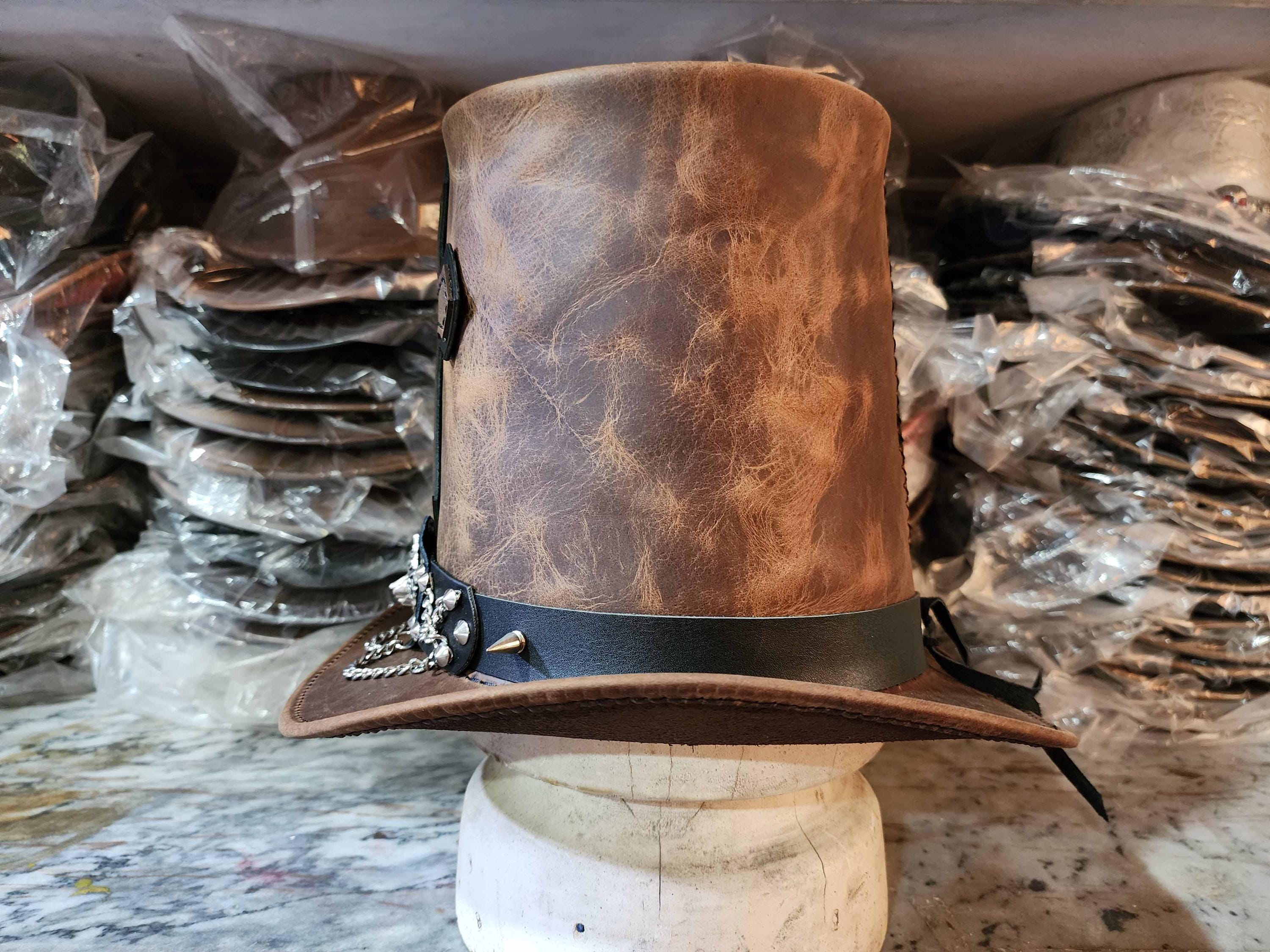 Witcher Leather Top Hat - Etsy