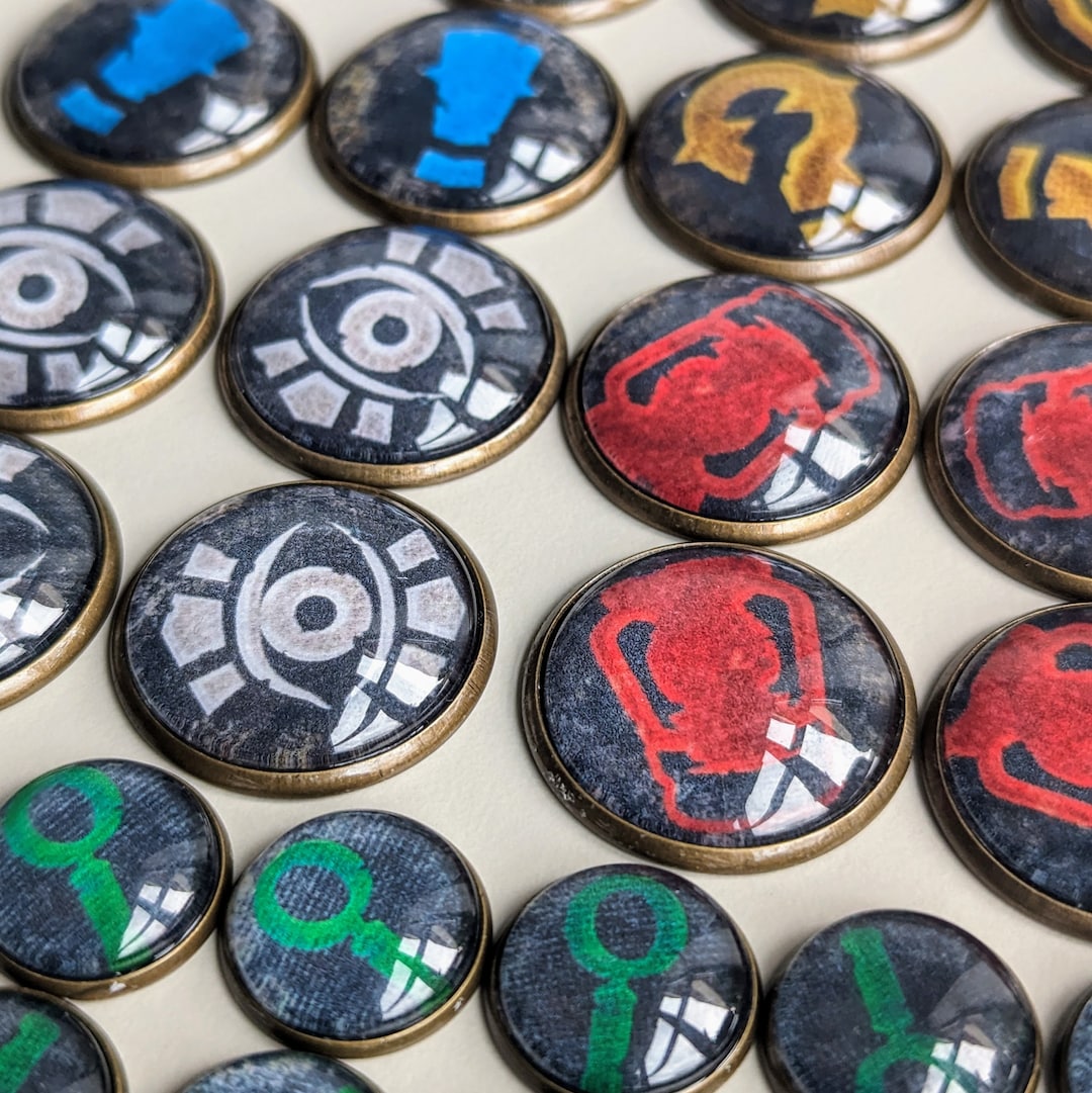 Mansions of Madness Custom Glass Tokens / Mega Pack / Clue, Search ...