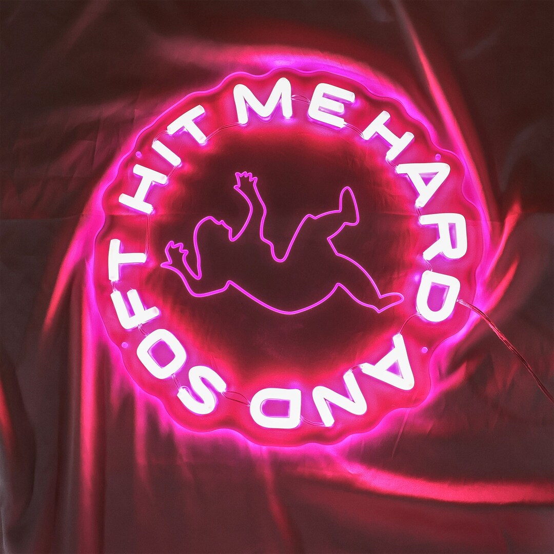 Hit Me Hard and Soft Neon Sign, New Album Led Neon Sign, Music Lovers ...