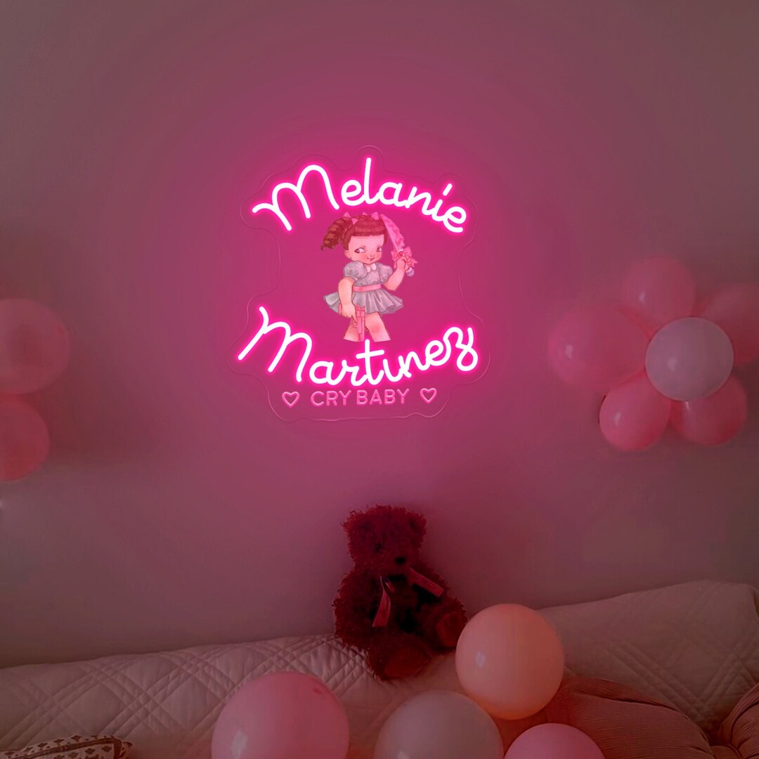 Melanie Martinez Cry Baby Neon Sign, Cry Baby Inspired Wall Art ...