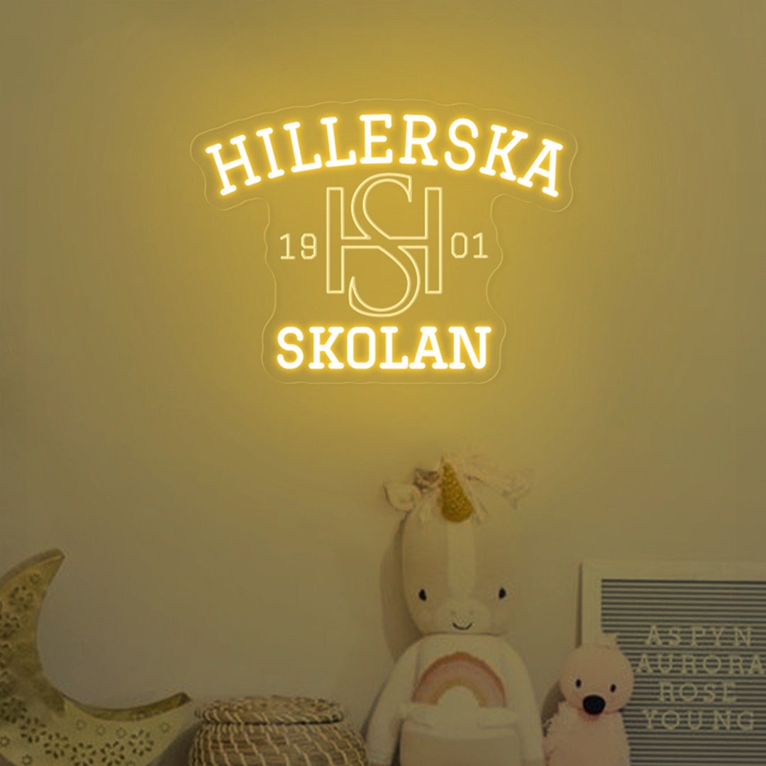 Hillerska Skolan Neon Sign, Young Royals Inspired Led Light, Gift for ...