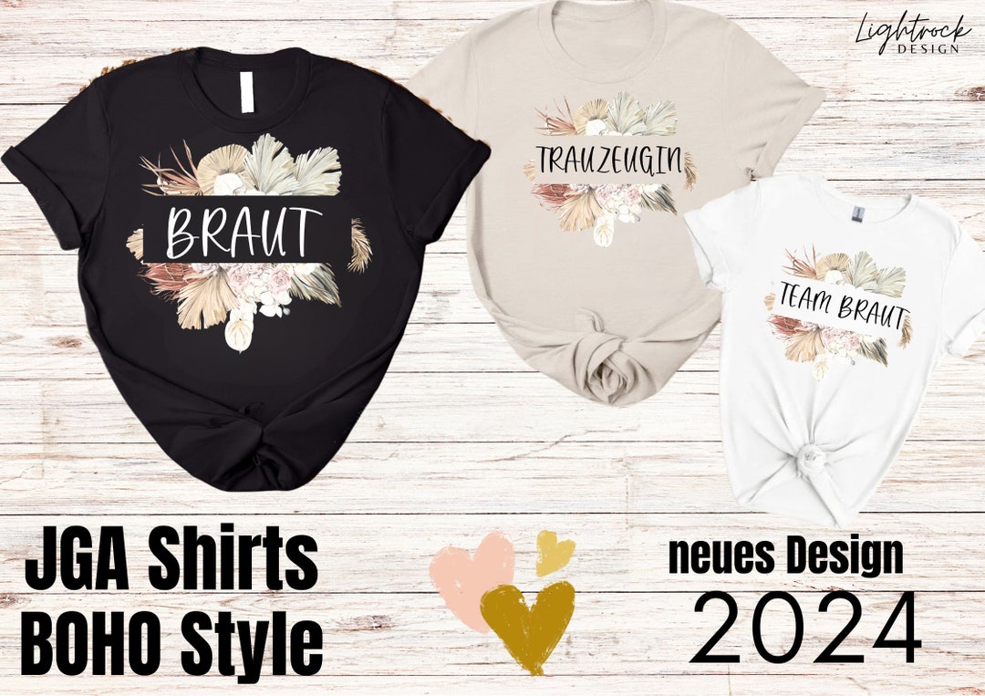 JGA Shirts Trend 2024 Boho Black White Beige and Dark Green - Etsy