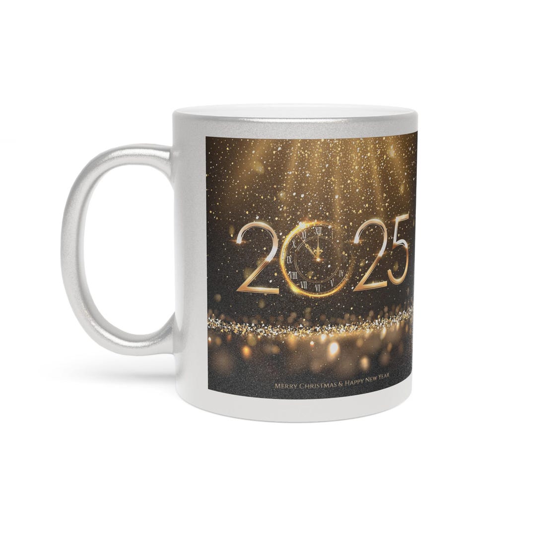 Metallic Mug, Luxurious Cup, New Year Coffee Cup, Gorgeous Mug, Table ...