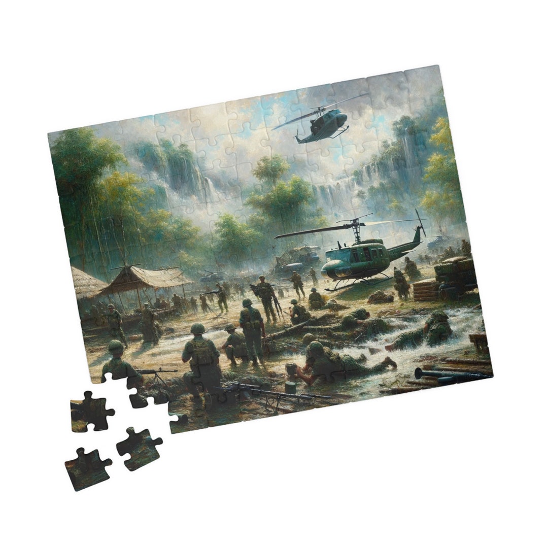 Vietnam War - Echoes of Vietnam - Impressionist Vietnam War Puzzle - Etsy
