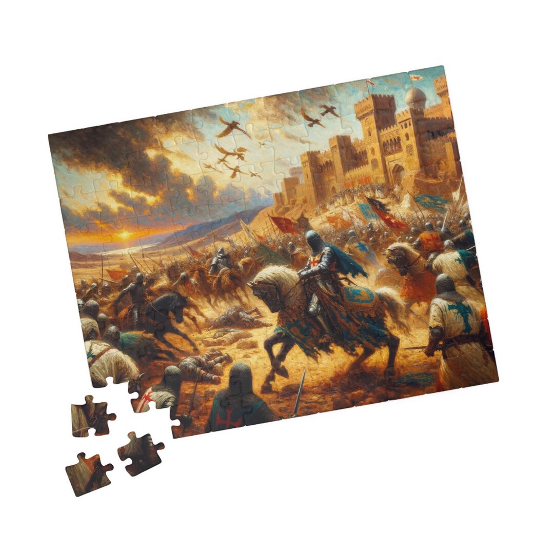The Crusades - Valiant Crusades: A Medieval Impressionist Puzzle - Etsy