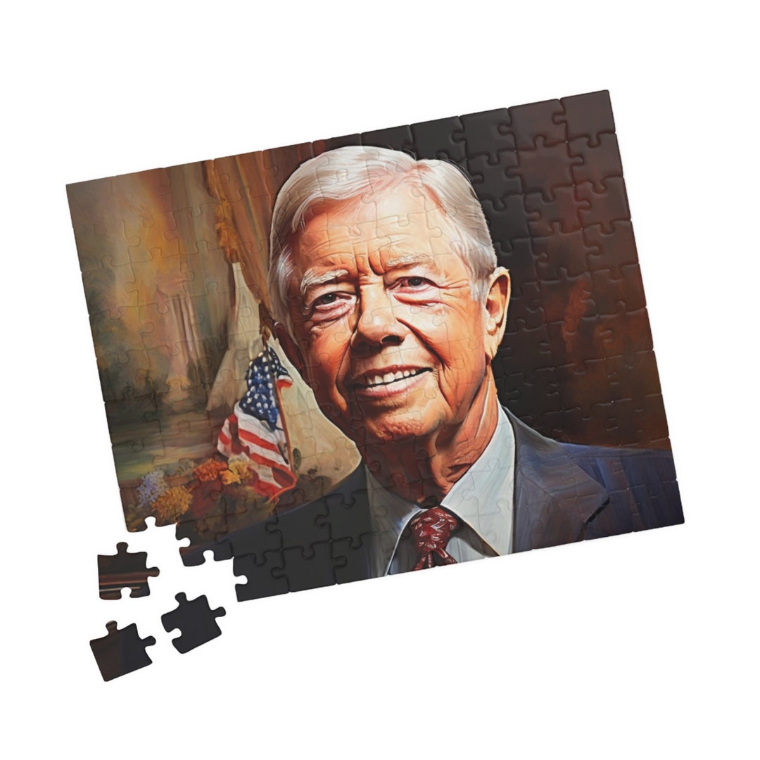 Jimmy Carter - Compassion in Colors - Jimmy Carter Impressionist Puzzle ...