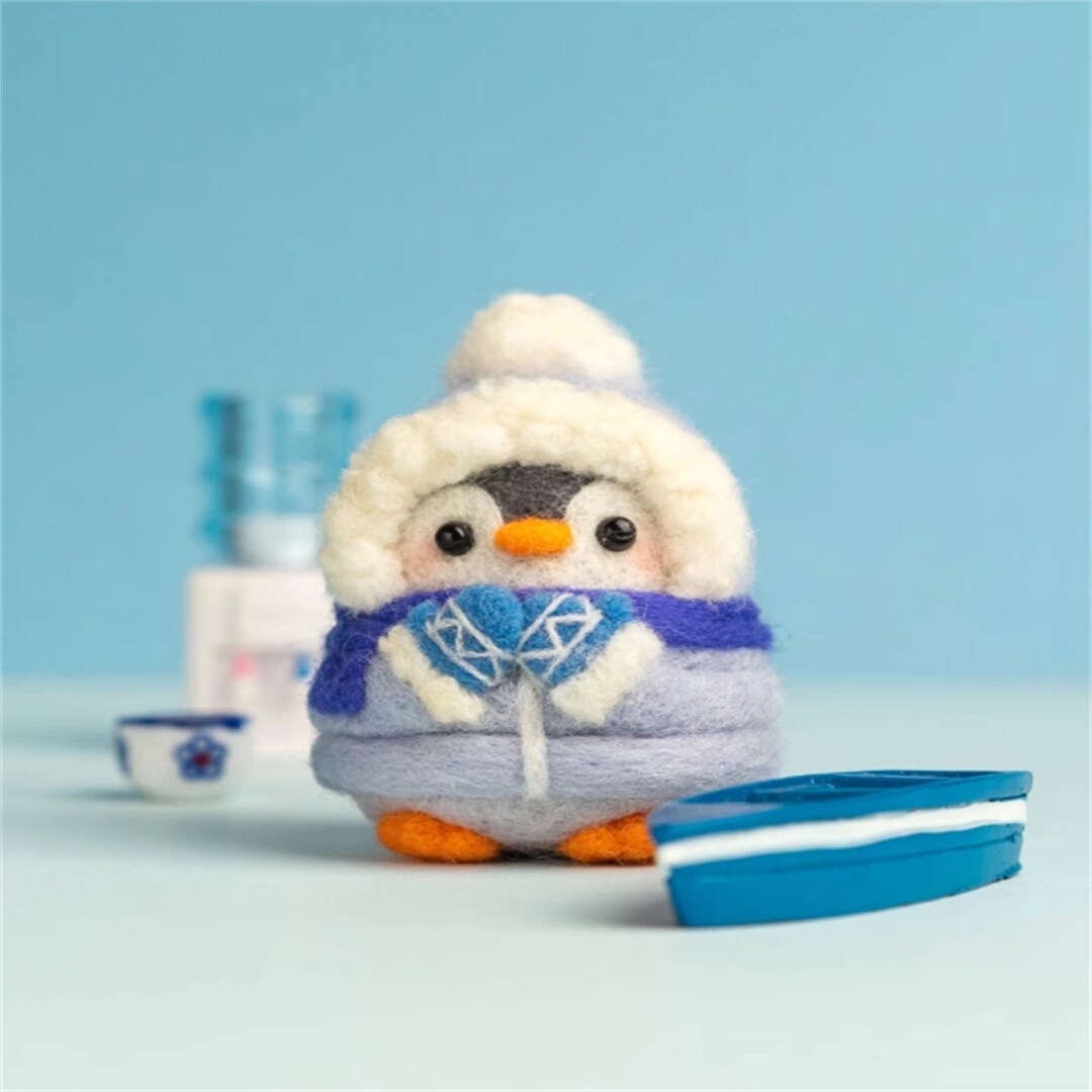 Sheep Felt Poke and Poke Handmade Couple's New Year Gift Keychain Doll ...