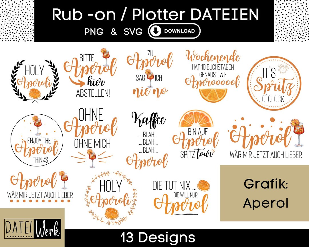 Sayings Saying Aperol Spritz Graphic SVG, Plotter File Girls' Night for ...