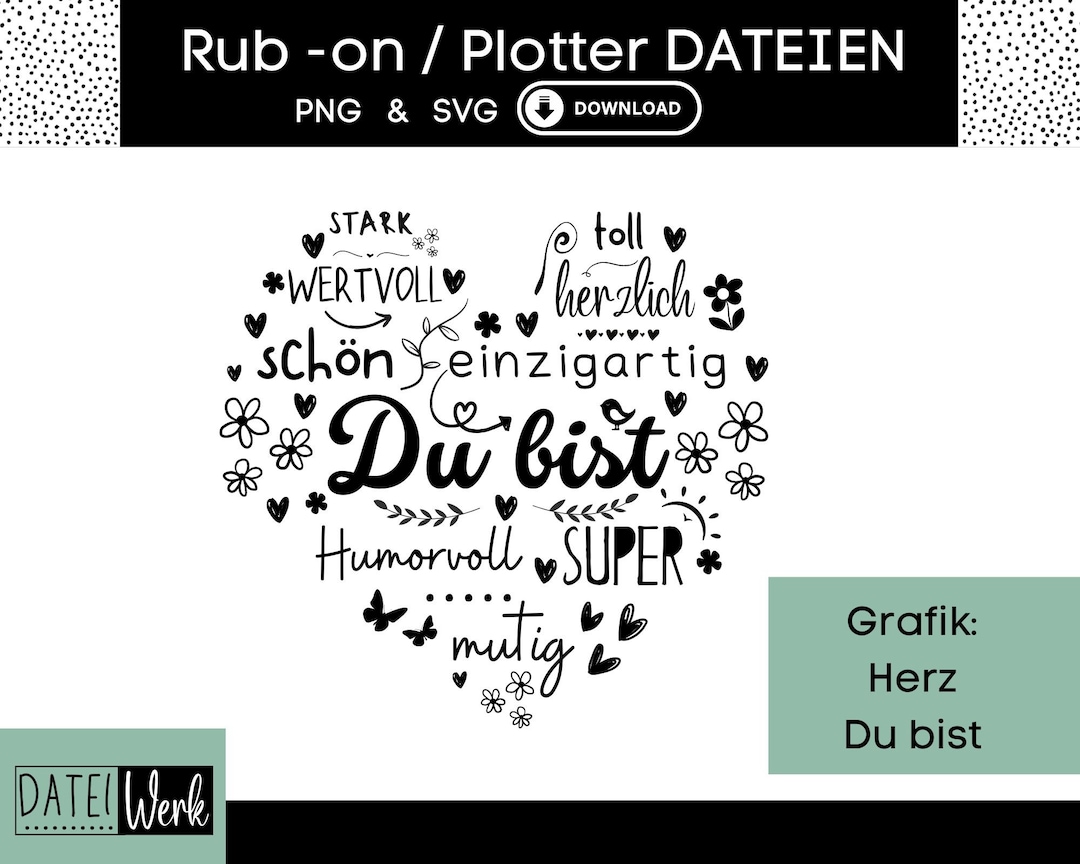 Saying You Are Heart Graphic SVG, Plotter File Mother's Day for Cricut ...