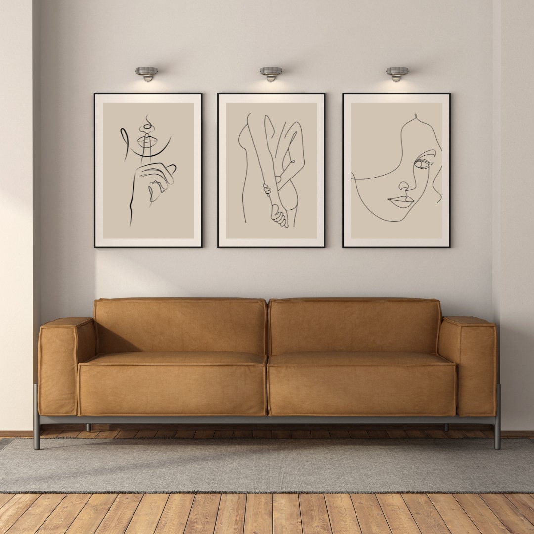 One Line Painting, Minimalisitc, Aesthetic, Downloadable Art Print, Art ...