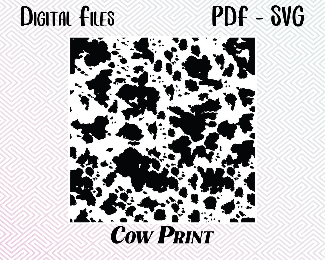 Cow Pattern Svg Cow Print Svg Cow Print Pattern Svg Animal Print Svg ...