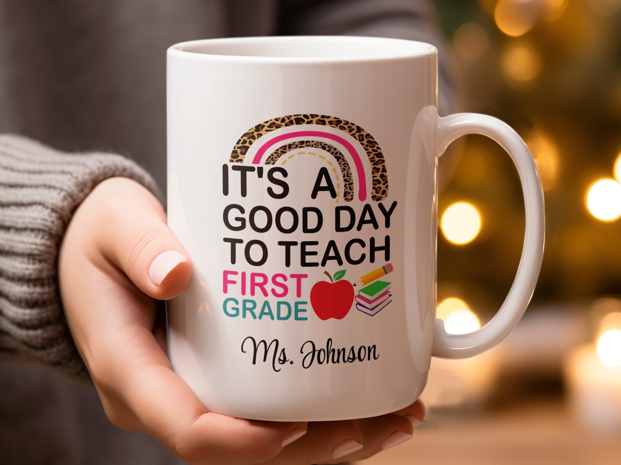 Personalized Teacher Mug, Teacher Custom Name , Custom Teacher Mug ...
