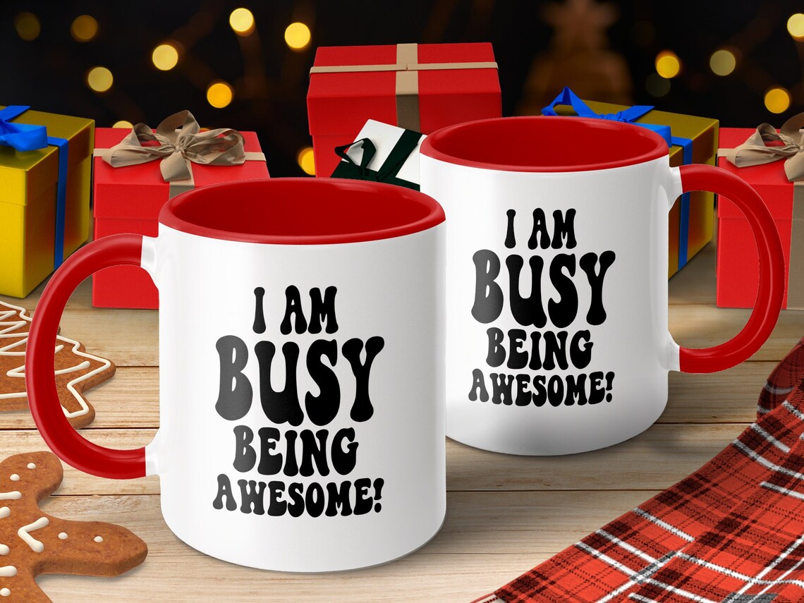 Busy Being Awesome Mug, Inspirational Coffee Cup, Entrepreneur Gift - Etsy