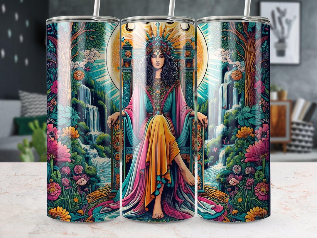 Moonlight Goddess Tumbler Wrap: Fantasy Art Design (digital Download ...