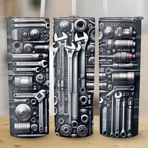 Mechanic Tools Tumbler Wrap, Wrench Gear Digital Design, Sublimation ...