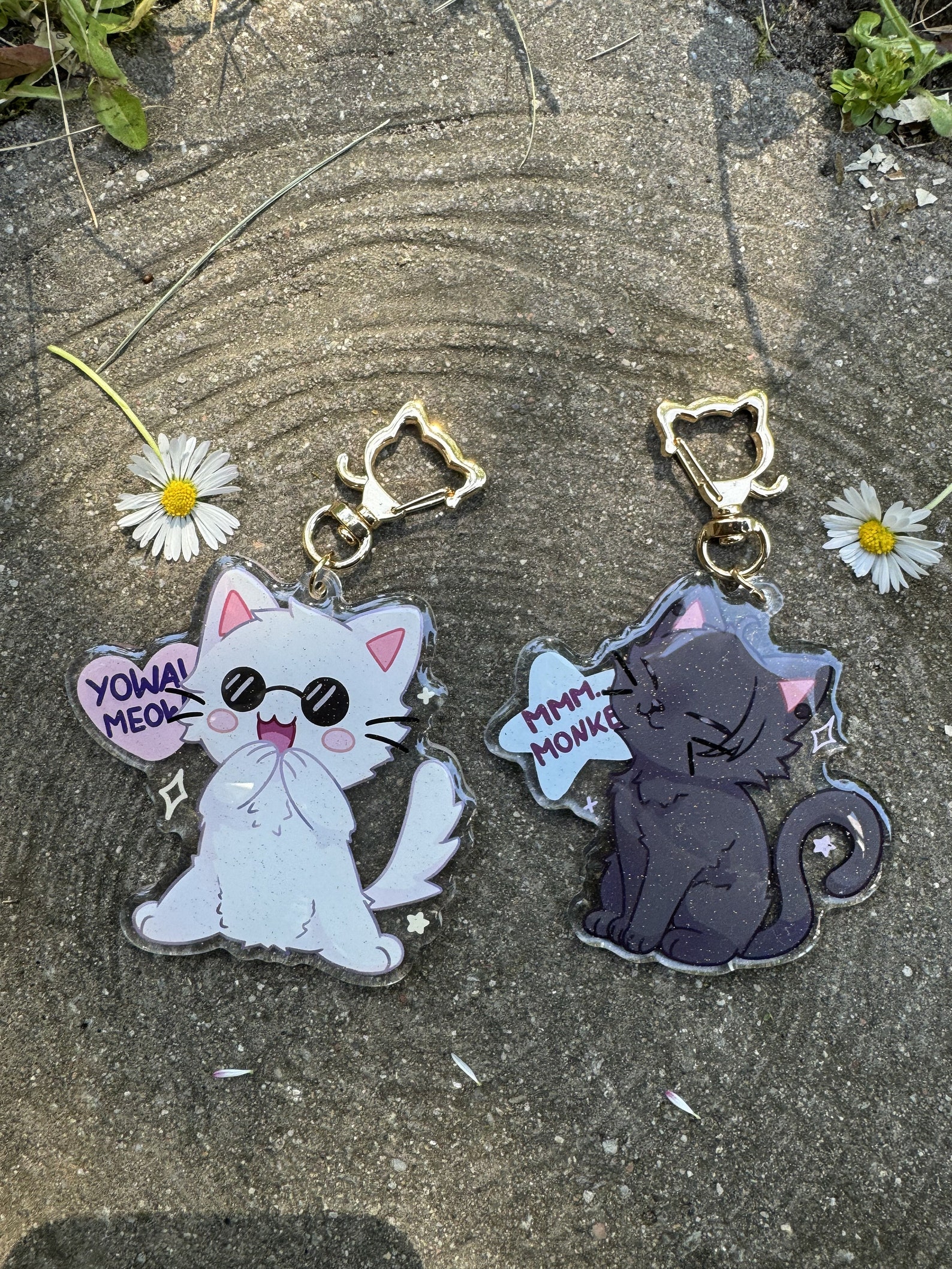 Gojo and Geto Keychain Jujutsu Kaisen Gojocat, Getocat - Etsy