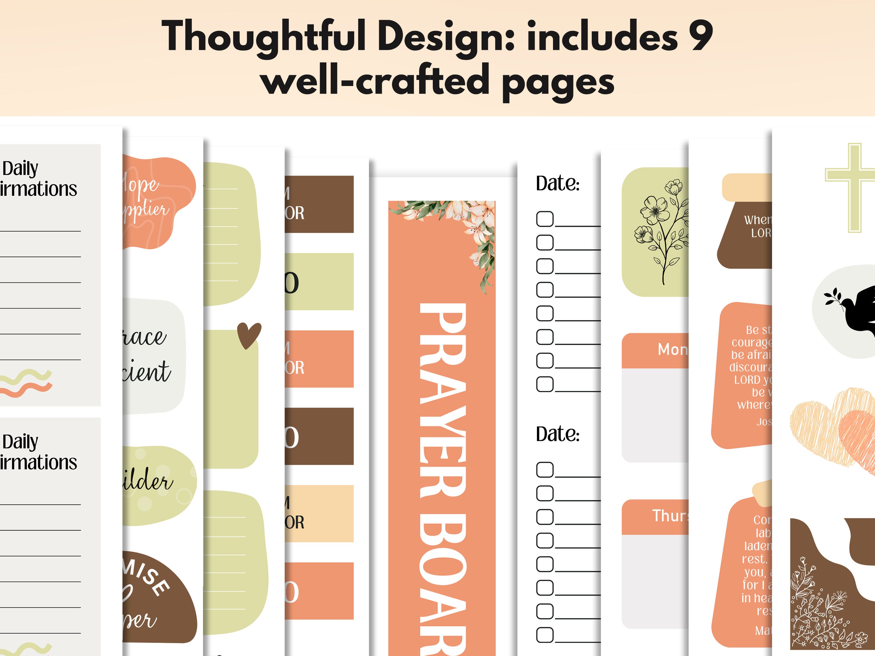 Printable Prayer Board Kit: Vision Board Collage (PDF) - Etsy