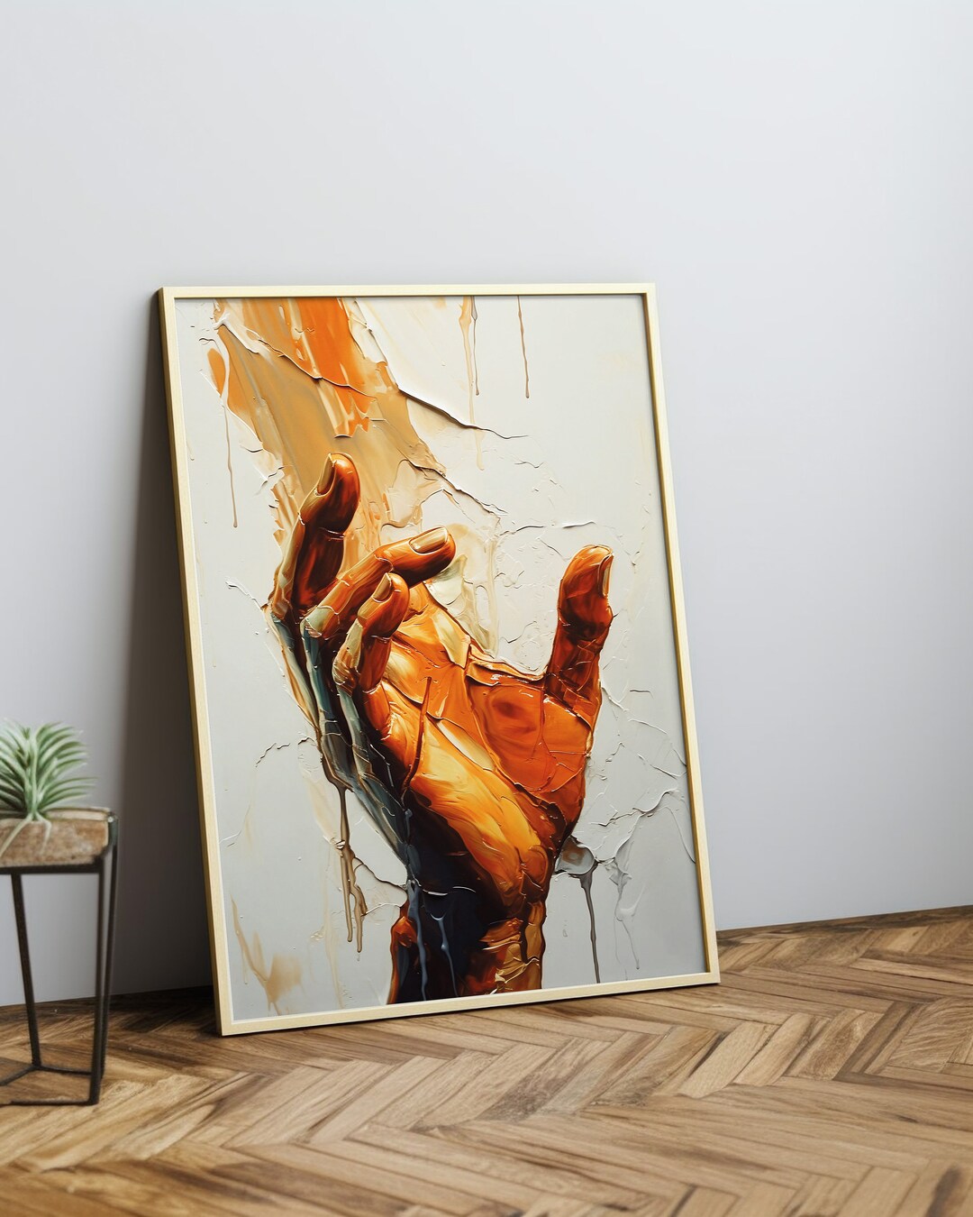 Abstract Hand Art Print | Hands Wall Print | Hands Oil Painting ...