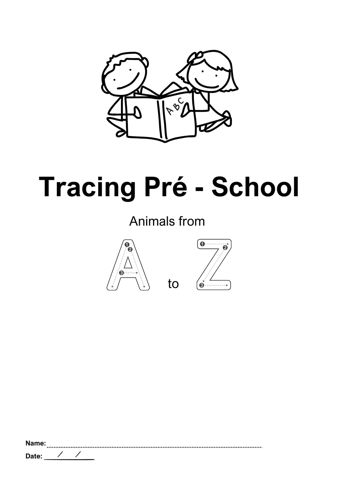 Alphabet, Fun Tracking: Writing Practice for Preschoolers - Etsy