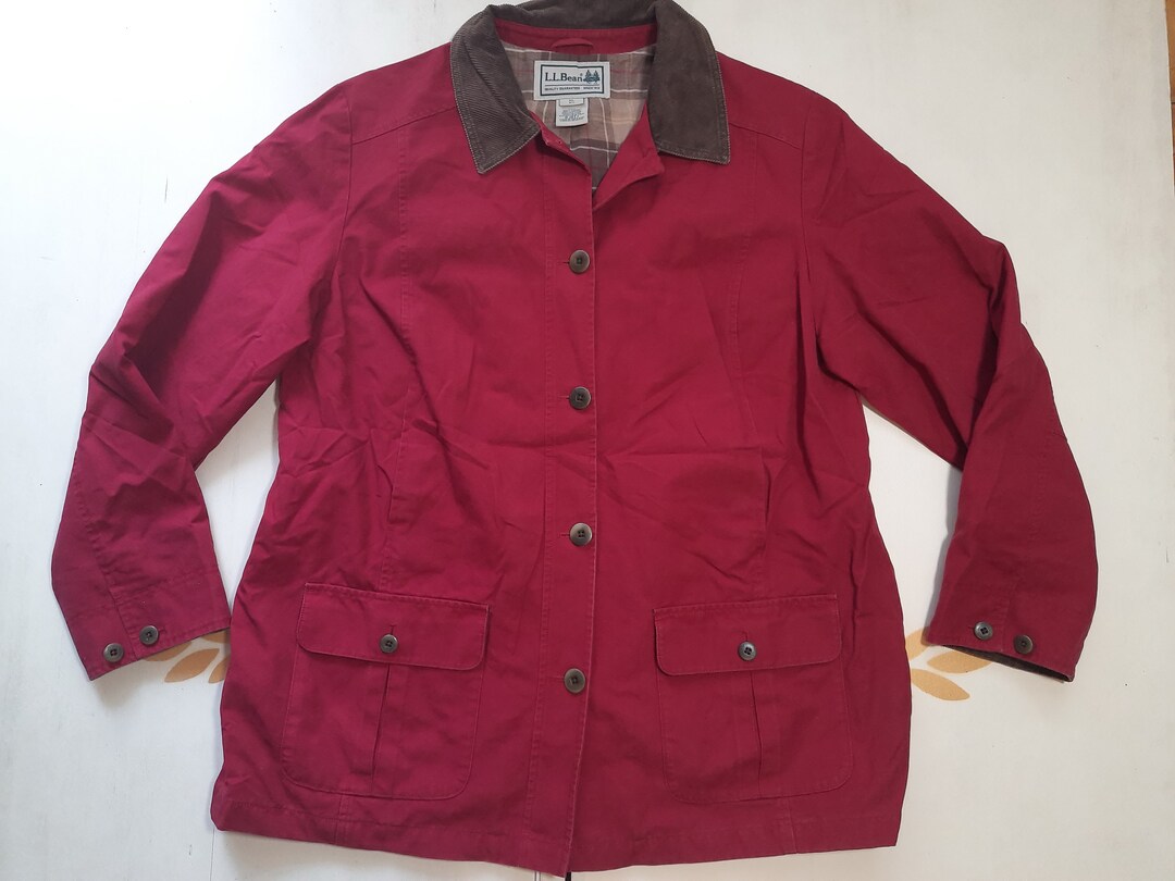 L.l.bean Red Jacket Vintage Women's - Etsy