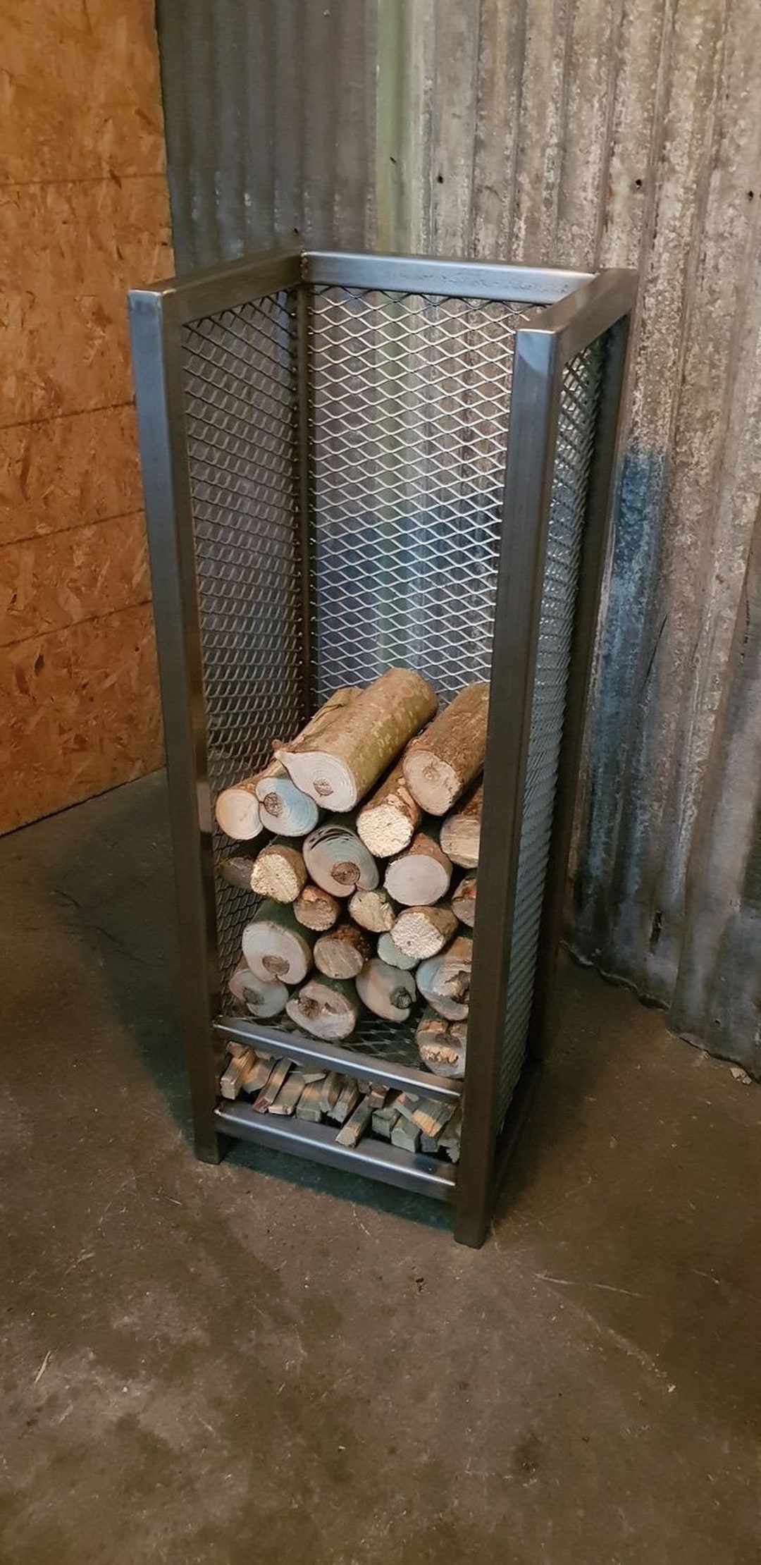 Bespoke Metal Log Holder - Etsy