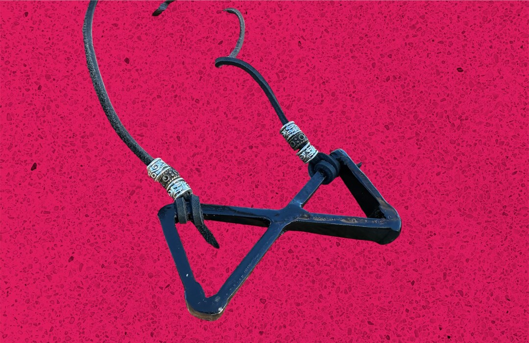 Square-cut Masonry Nail Norse Rune Necklace dagaz - Etsy