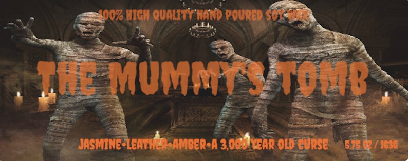The Mummy's Tomb Soy Candle - Etsy