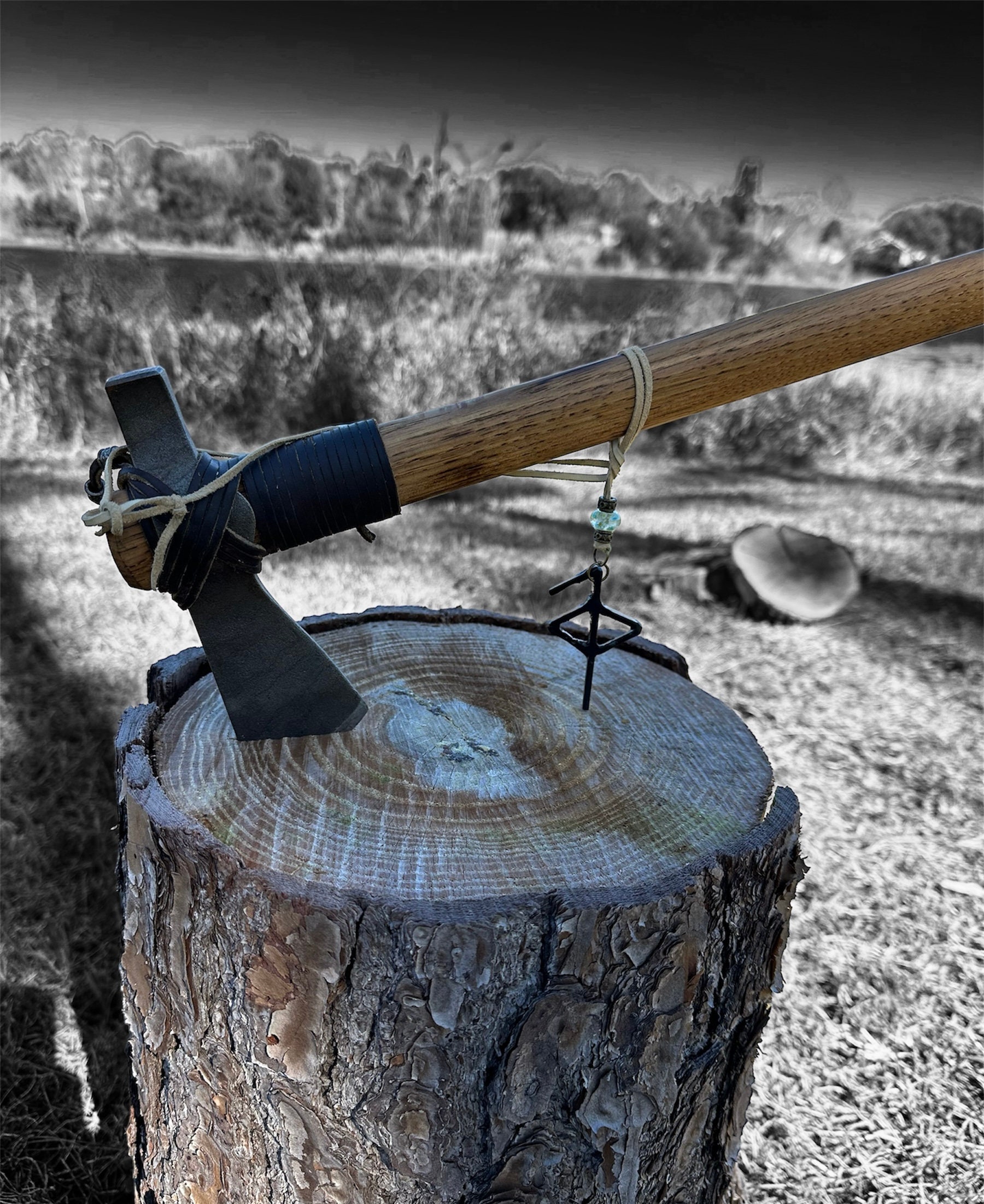 Square-cut Masonry Nail Norse Rune Necklace good Health - Etsy