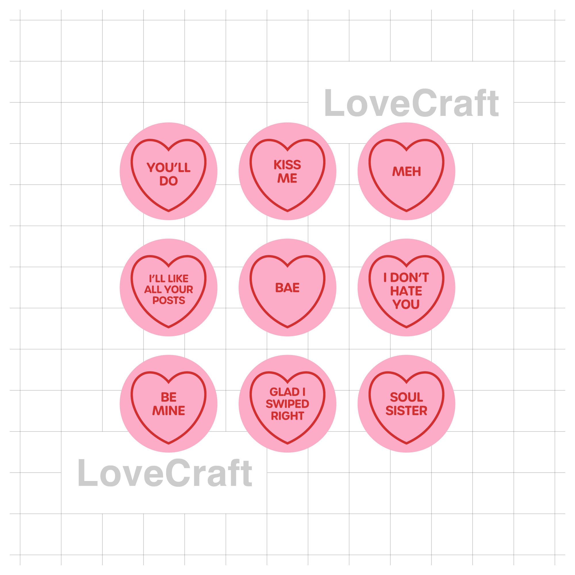 Love Hearts SVG - Instant Digital Download - Valentines - Galentines - Etsy