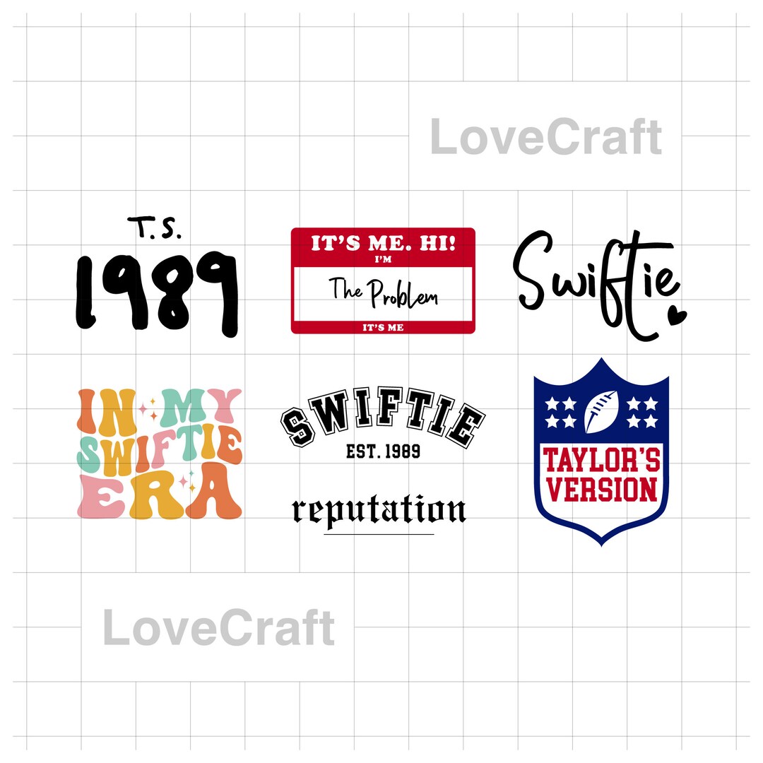 Taylor Swift SVG Bundle Instant Digital Download for Use With Cricut ...