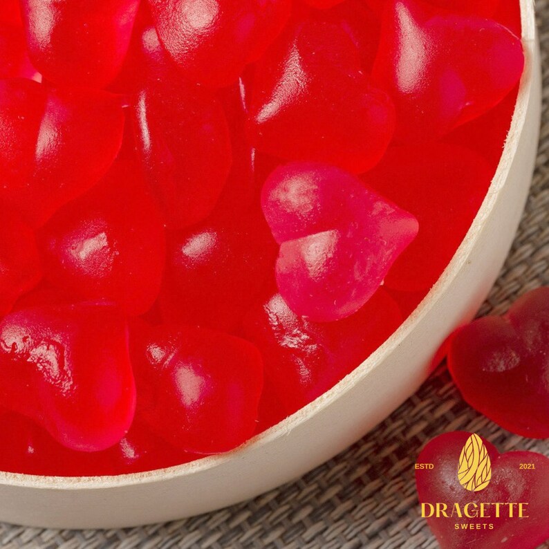 Sugar-free Heart-shaped Gummies Large Pack Love Gummies Gummy Candies ...