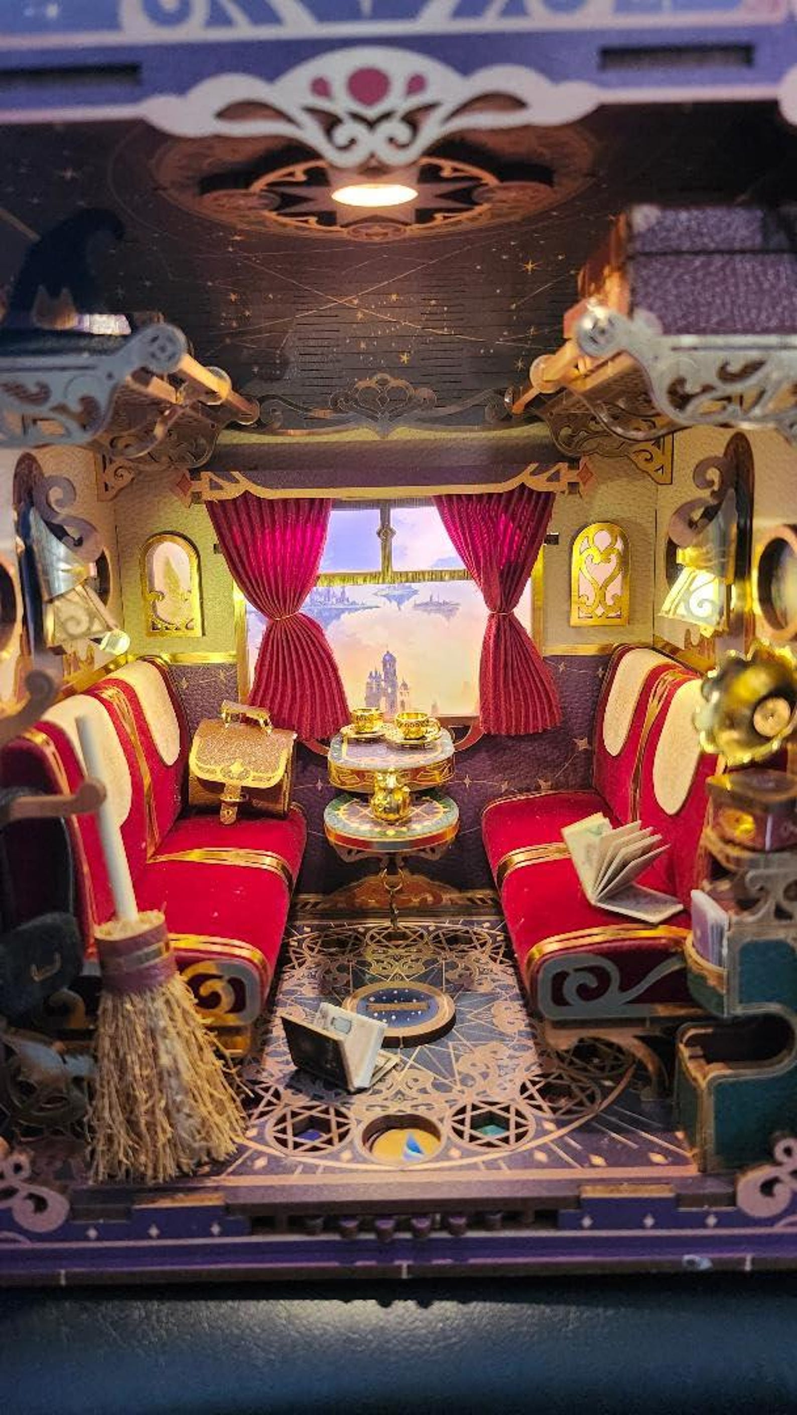 Book Nook Magical Train Cabin | 3D DIY Wooden Diorama With Lights ...