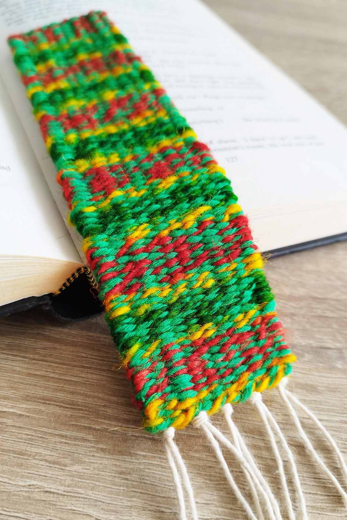 Set of 2 Black Handwoven Coaster and Black Bookmark, Booklovers Gift ...