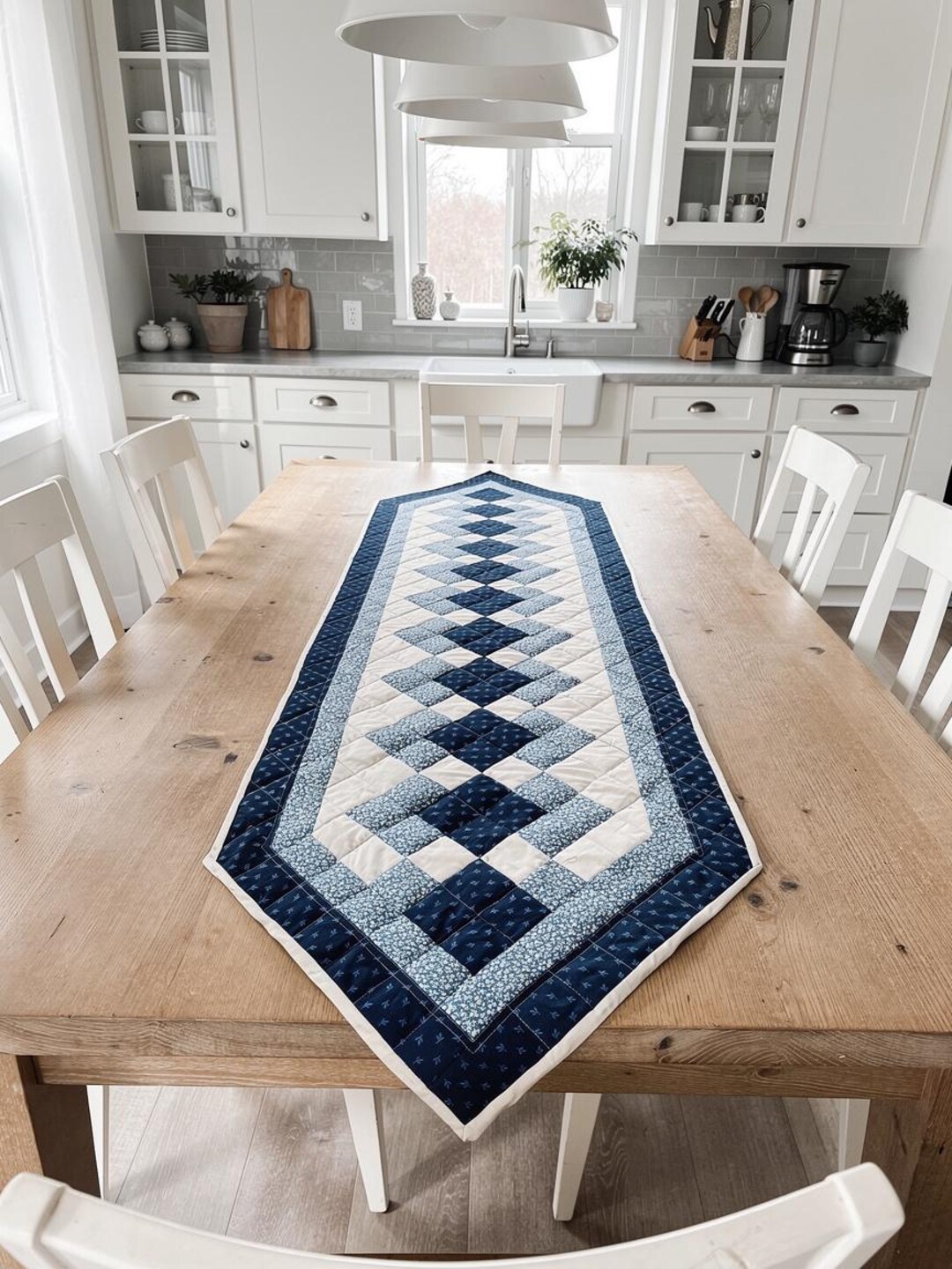 Handmade Patchwork Table Runner - Etsy