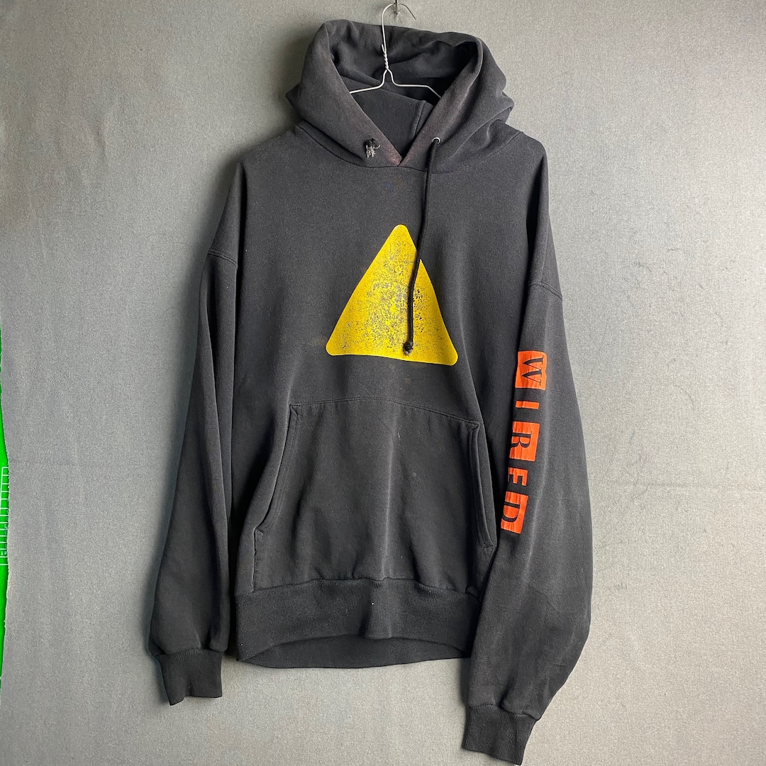 Vintage 1990s Wired Magazine Hoodie / Black Hanes Sweatshirt / Size XL / Skater - Etsy