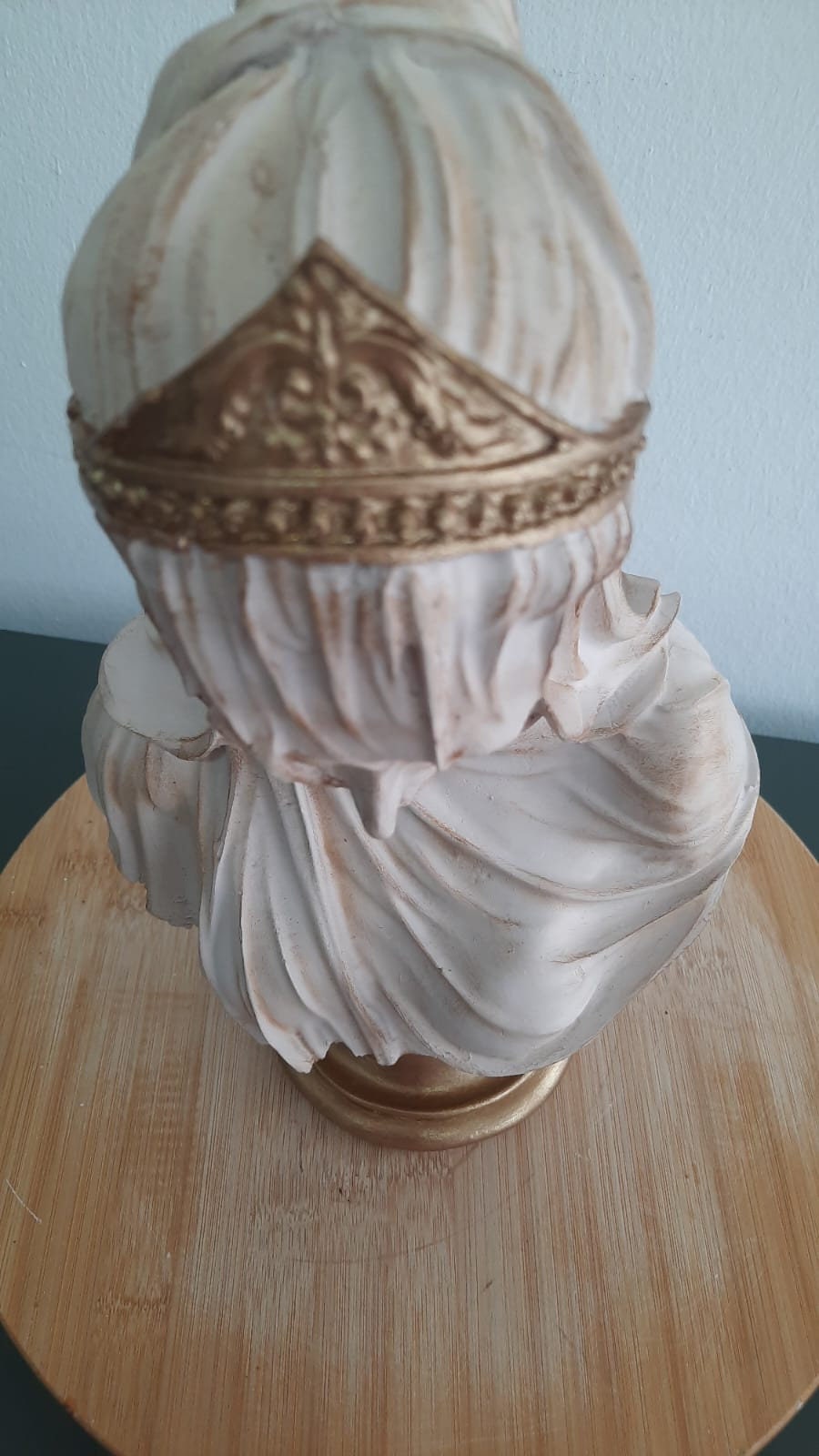 Handmade Veiled Lady Statue 14 Inches, Mary Sculpture, Female Antique ...