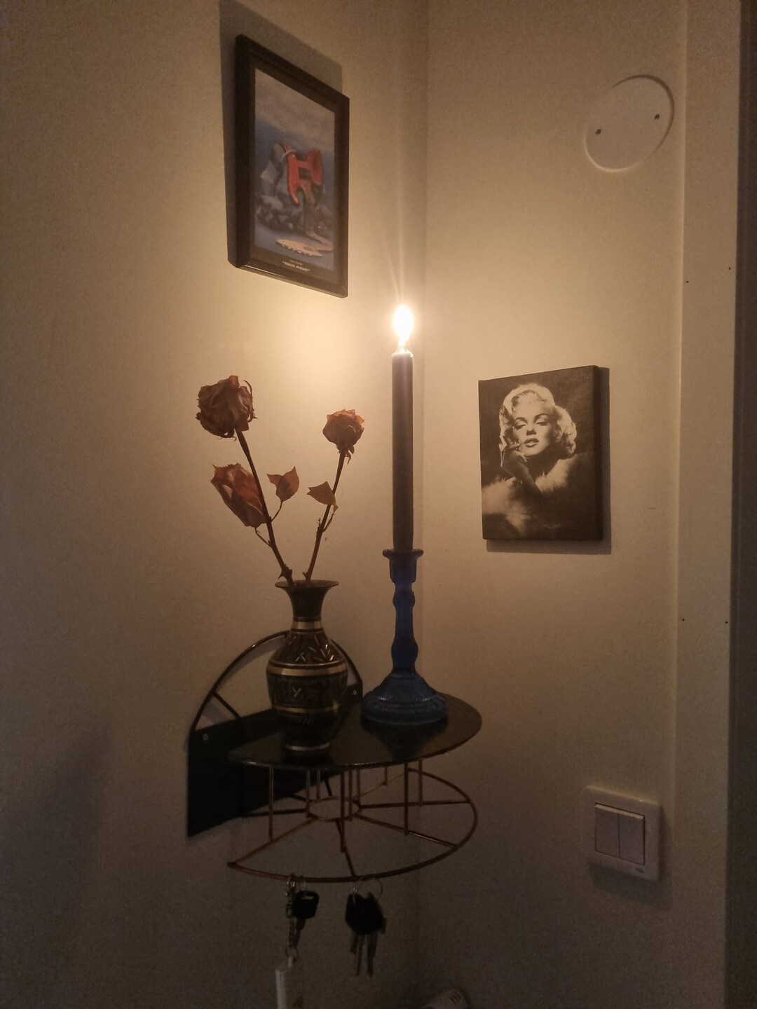 Unique Scrap Metal Shelf Made From Welding Wire Spool - Etsy