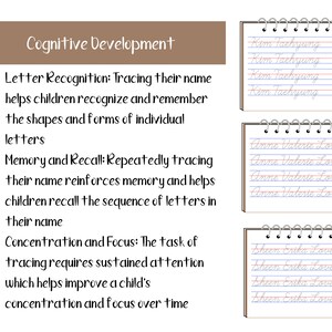 Personalized Cursive Handwriting Practice Sheets Learning Printable ...