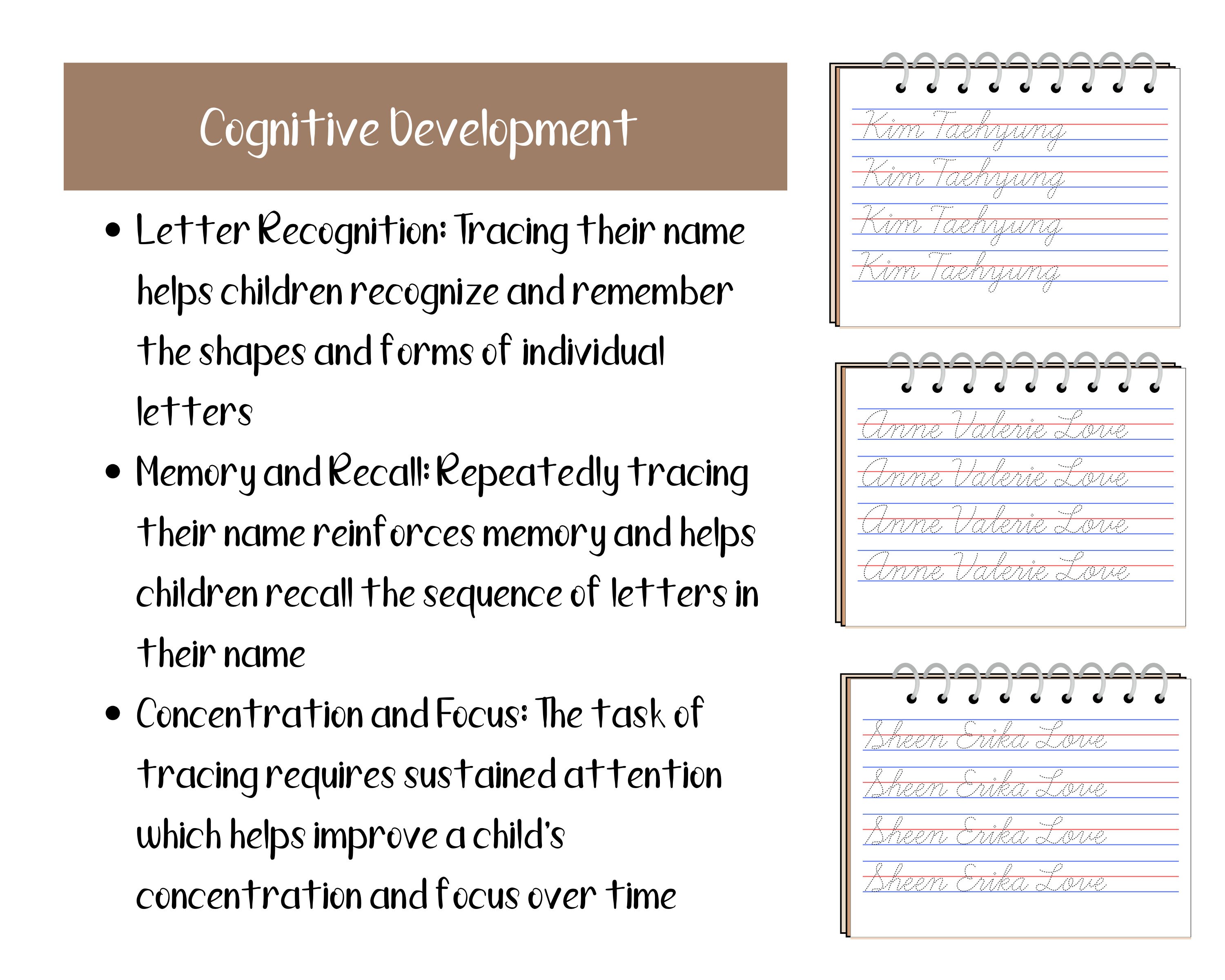 Personalized Cursive Handwriting Practice Sheets Learning Printable ...