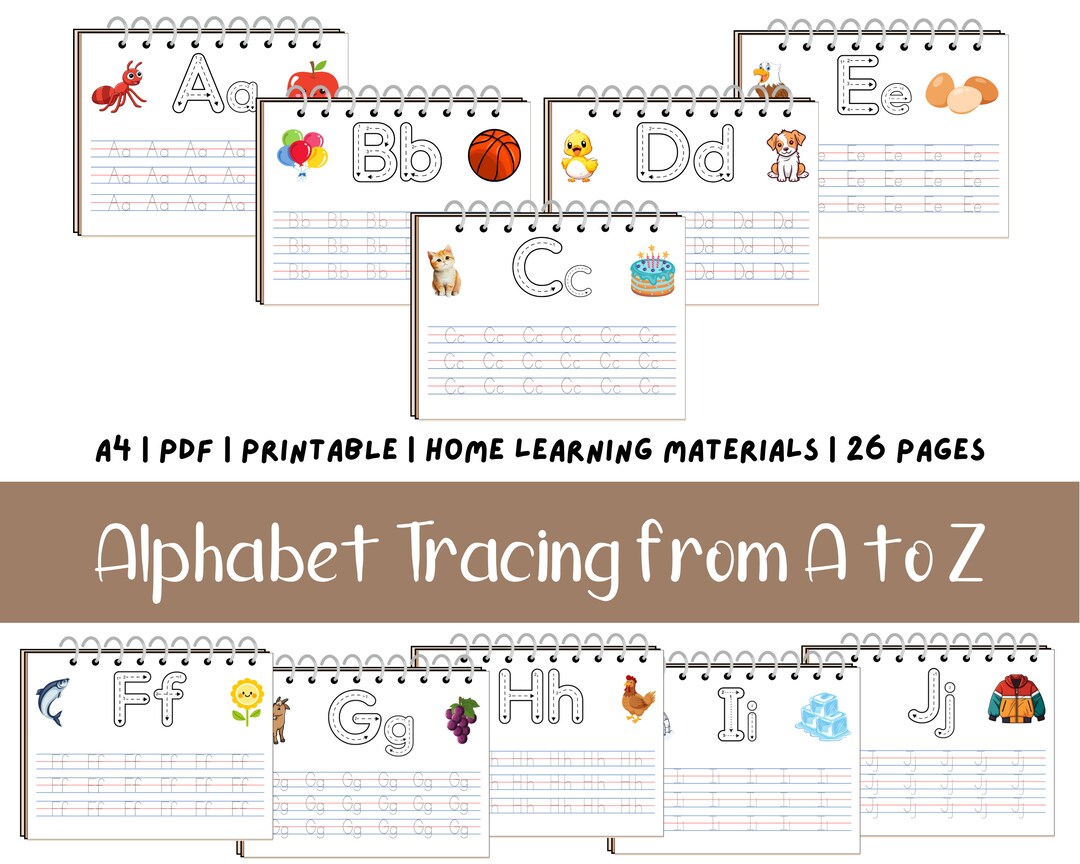 Engaging Fun Educational ABC Tracing Letters Handwriting Practice ...
