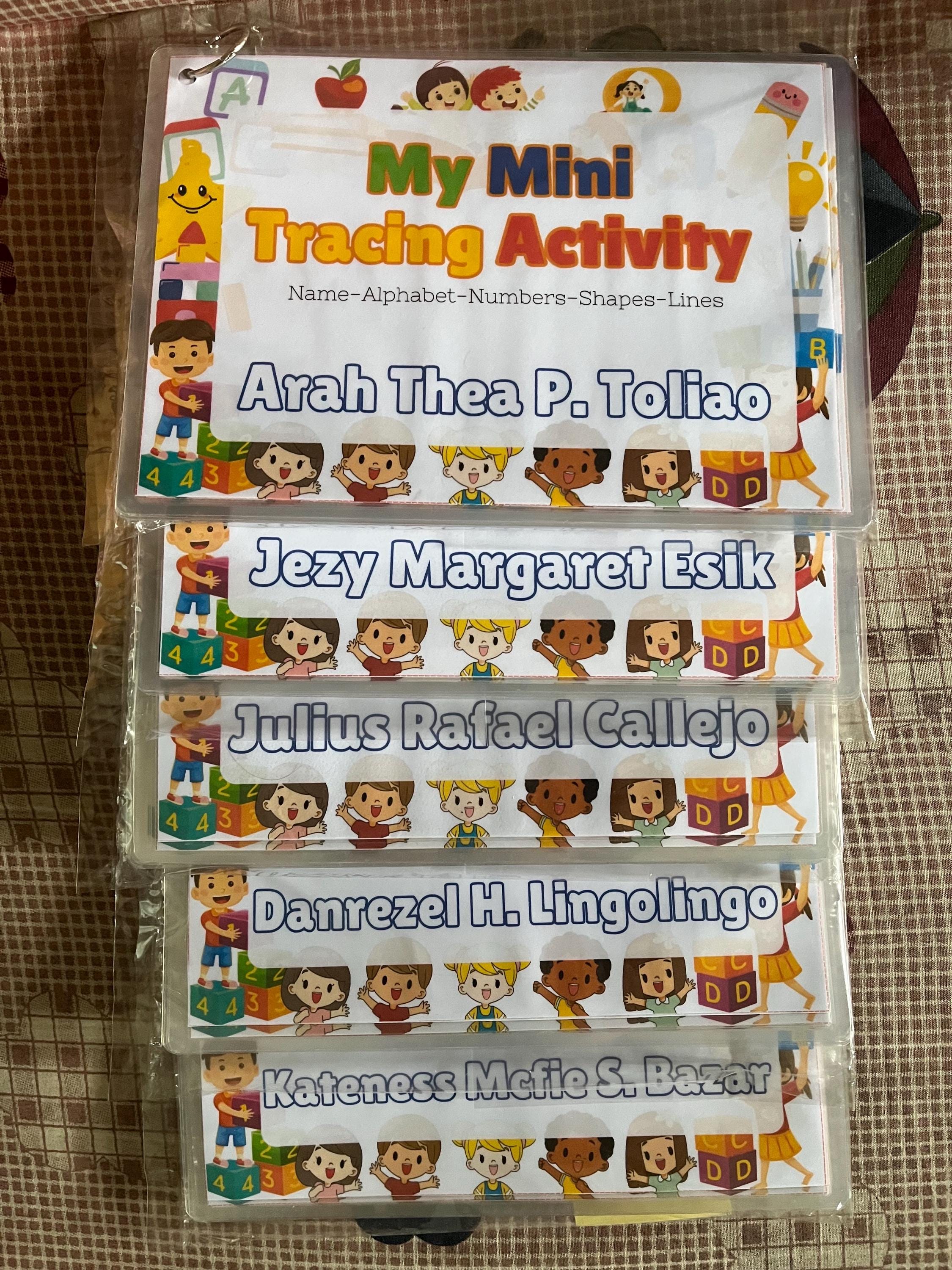 Customized Tracing Pad Trace Name Shapes Letters Numbers and Lines Busy ...