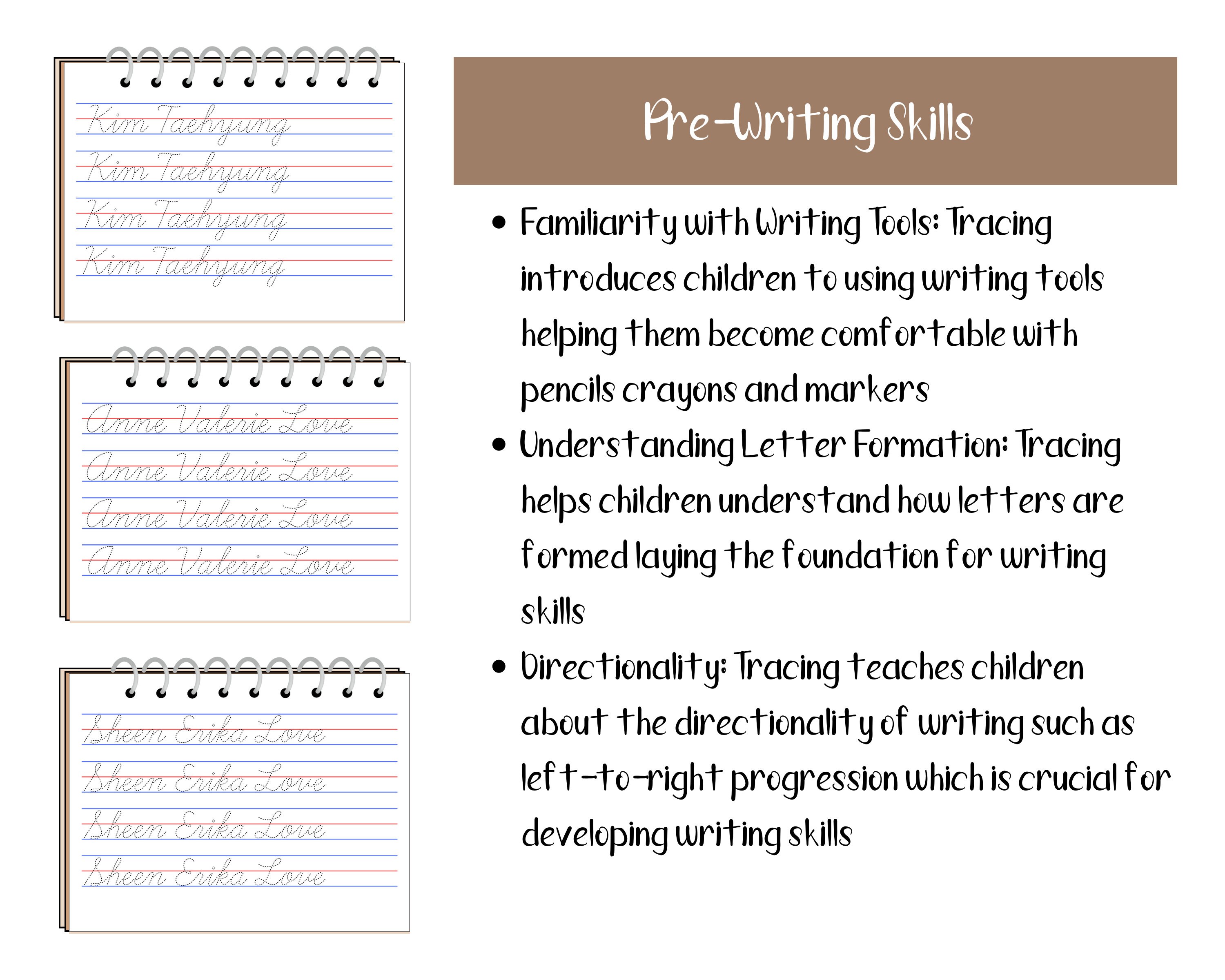 Personalized Cursive Handwriting Practice Sheets Learning Printable ...