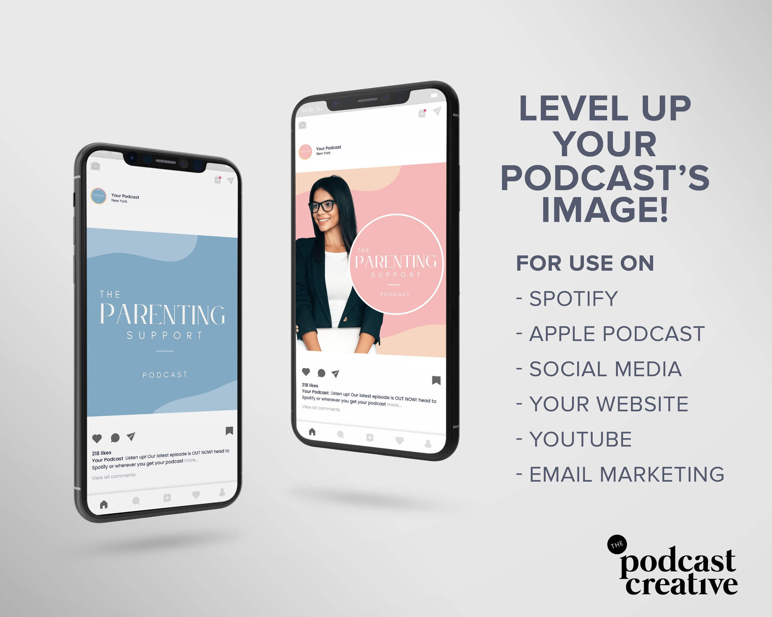 Podcast Logo Cover Art Template Editable Podcast DIY Logo Podcast ...