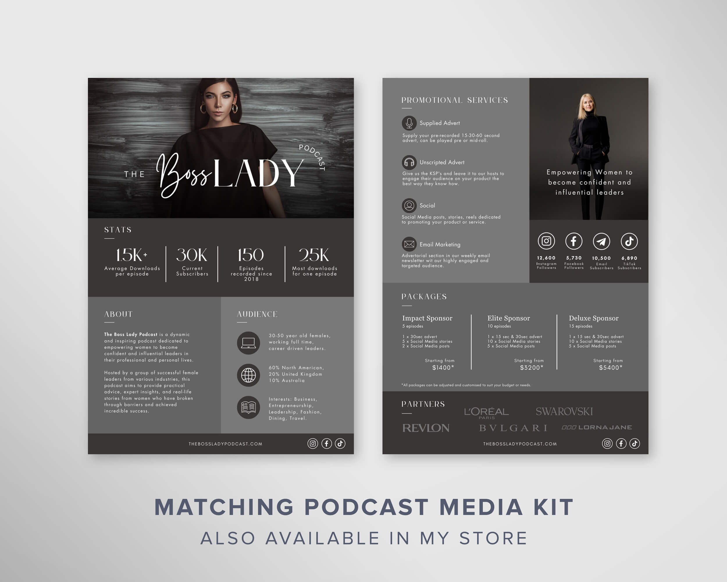 Podcast Social Media Templates Podcast Instagram Post Story Stories ...