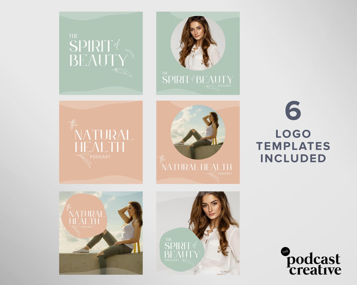 Podcast Logo Template | Podcast Cover Art | Podcast Branding Minimal ...