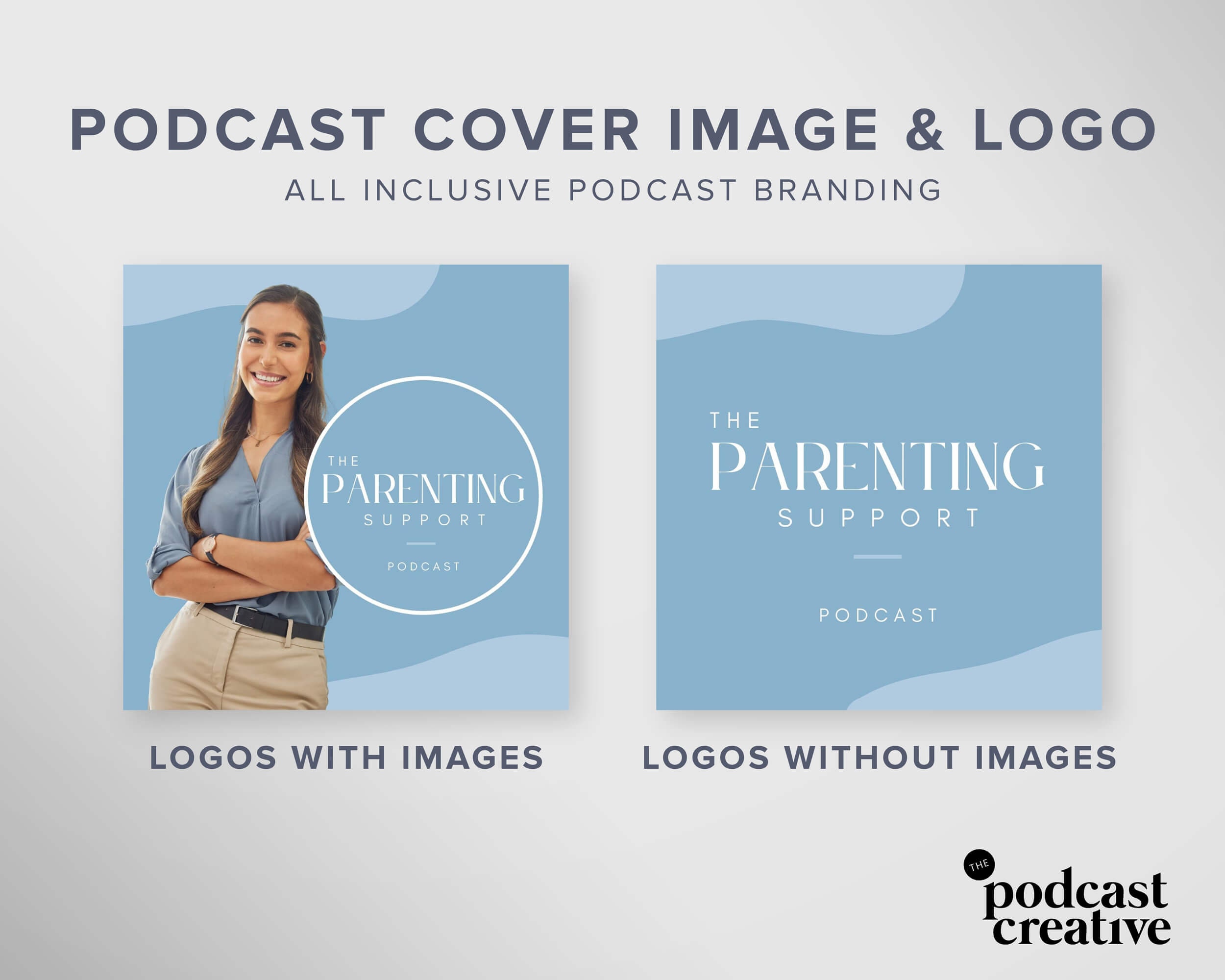 Podcast Logo Cover Art Template Editable Podcast DIY Logo Podcast ...