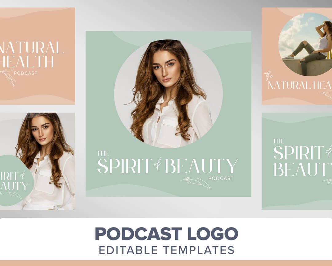 Podcast Logo Template | Podcast Cover Art | Podcast Branding Minimal ...