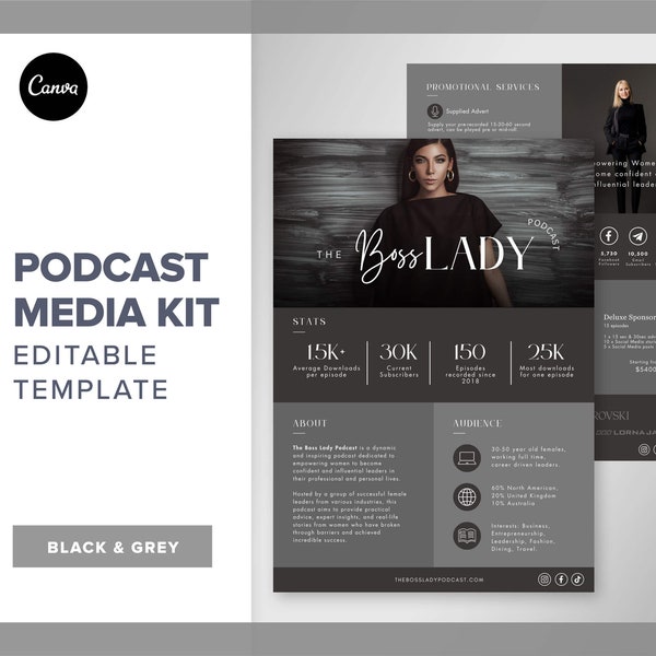 Media Kit Template - Etsy