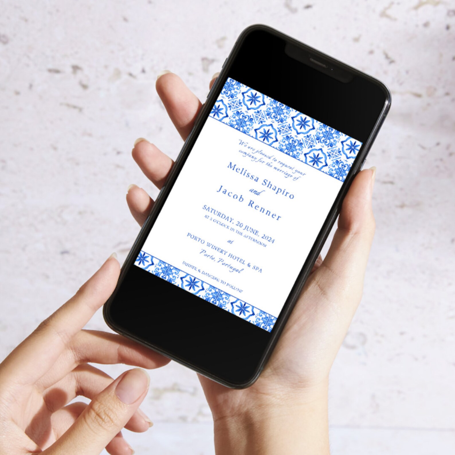 Wedding Invitation Portugal Bundle Wedding Talavera Tile Spain ...